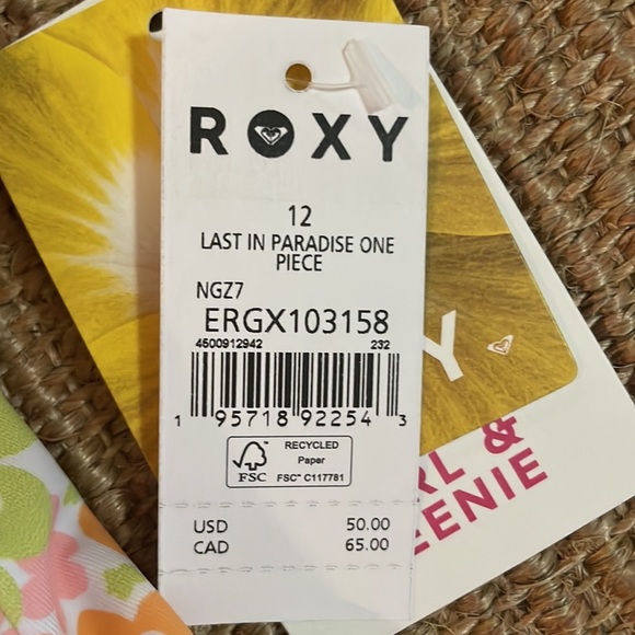 Roxy | Swim | Nwt Roxy Last In Paradise One Piece Sizes 3 2 14 Adjustable Straps | Poshmark